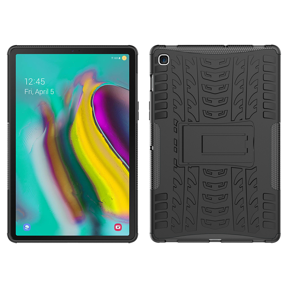 Dual Layer Shockproof Case for Samsung Galaxy Tab S5e (Black)